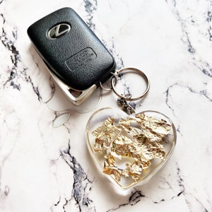 Heart Shape Custom Photo Keychain Resin Heart Keychain Heart - Etsy