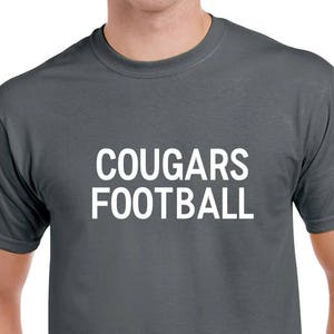 Cougars Football Shirt- Cougars Football Tshirt- High School Football ...