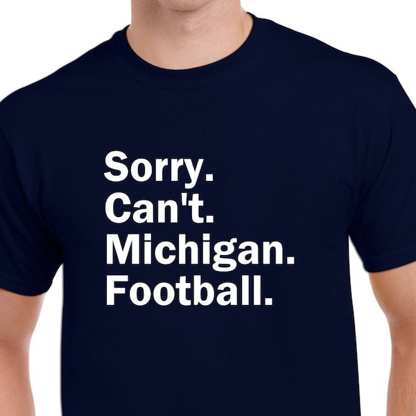 Funny Michigan Football Tshirt - Etsy