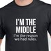 I'm the Middle Tshirt- Sibling Gift- Sibling Shirt- Middle Child Gift ...