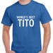 World's Best Tito Shirt- Tito Tshirt- Tito Gift- Grandpa Shirt- Grandpa ...