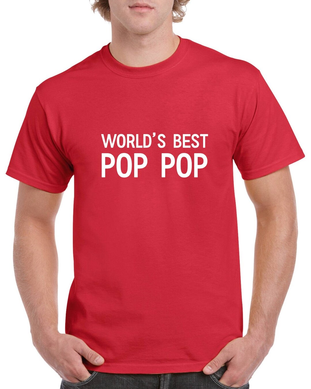 World's Best Pop Pop Shirt- Pop Pop Tshirt- Grandpa Gift- Grandpa Shirt ...