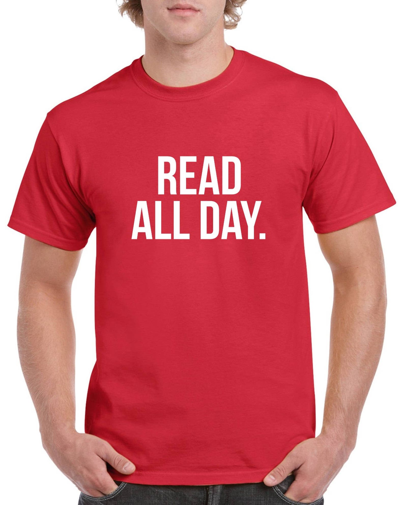 Read All Day Shirt Reading Tshirt Gift for Reader - Etsy