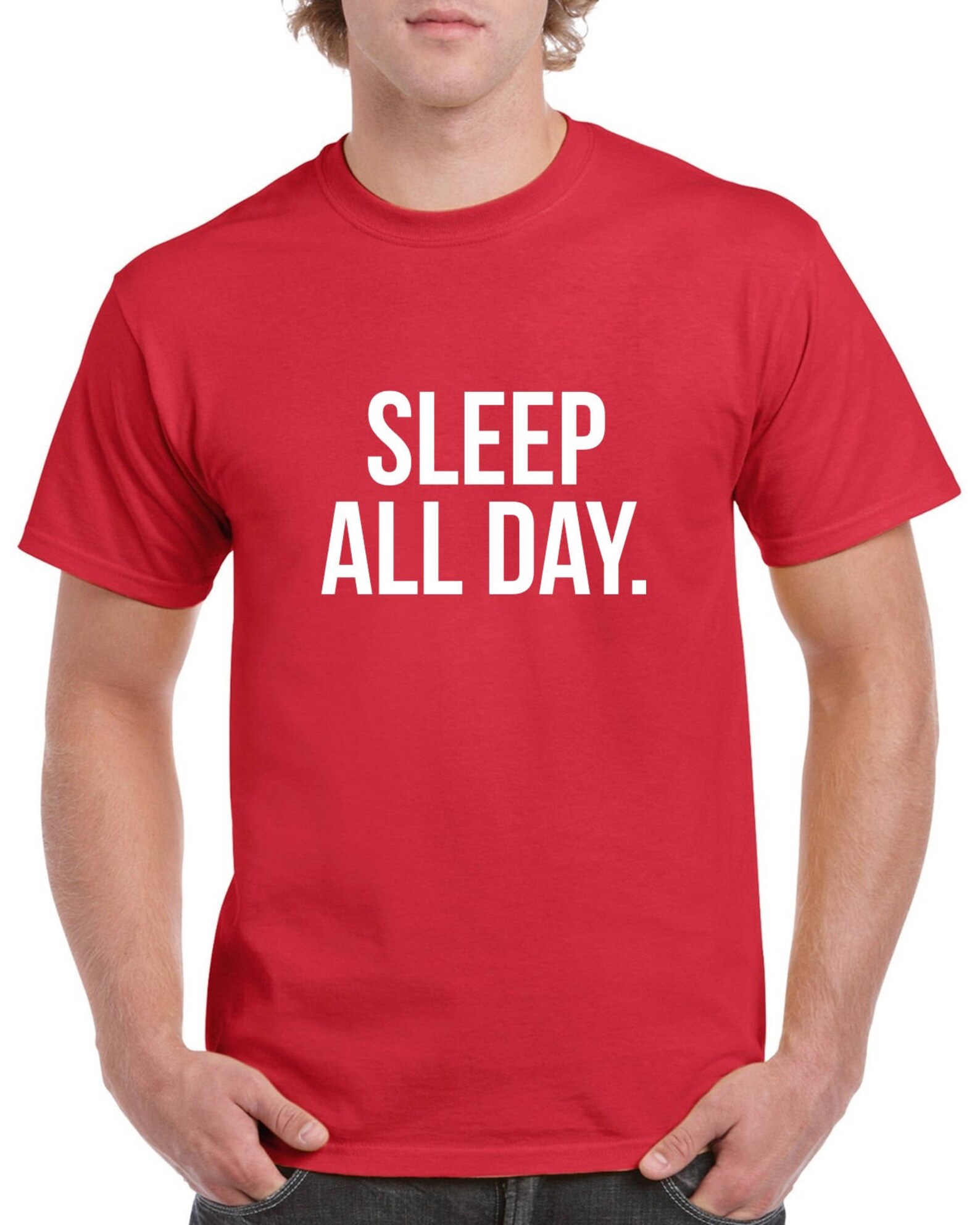 Sleep All Day Shirt Funny Sleep Tshirt | Etsy