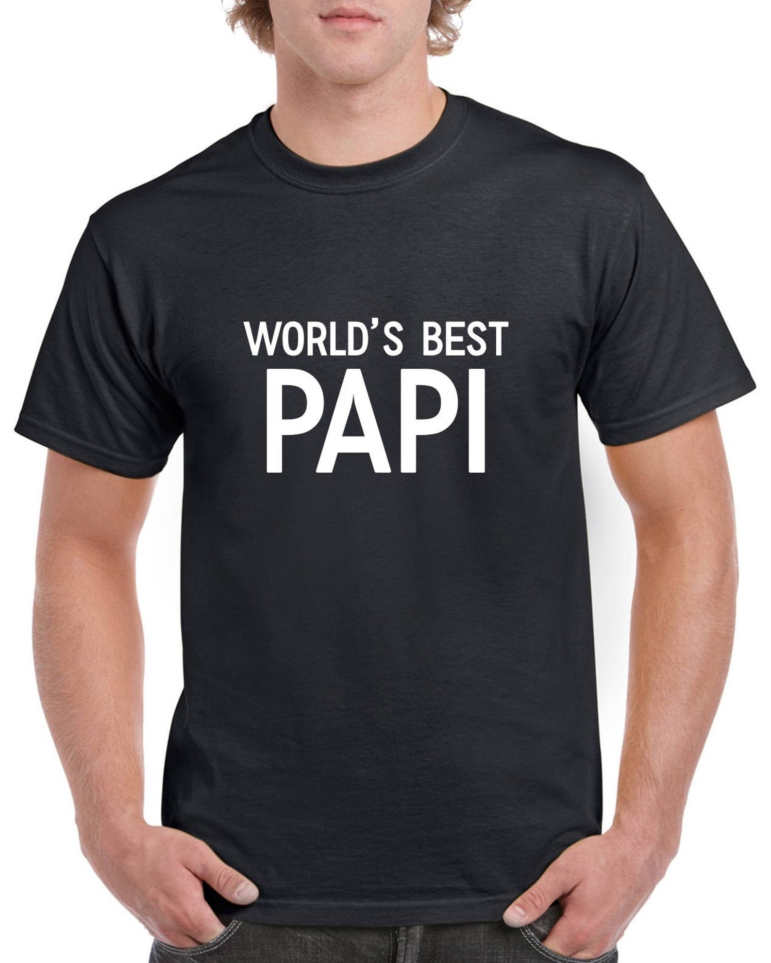 World's Best Papi Shirt Papi Tshirt Grandpa Shirt - Etsy UK
