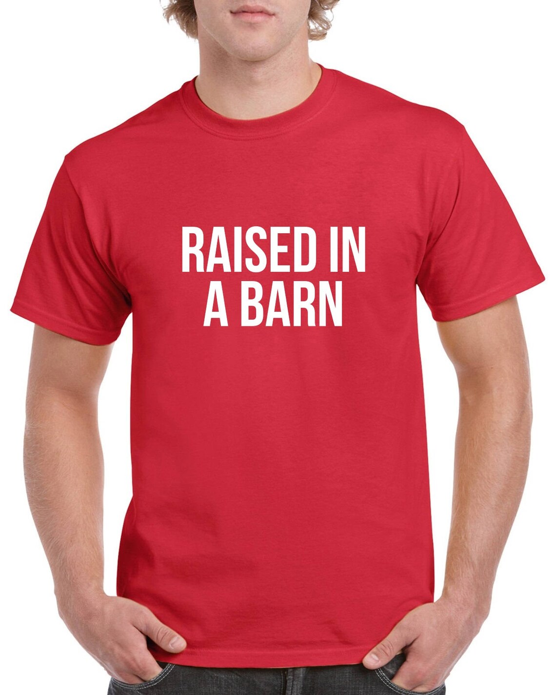 Raised in a Barn Shirt- Farm Tshirt- Gift for Farmer- Funny Farm Tee - Etsy
