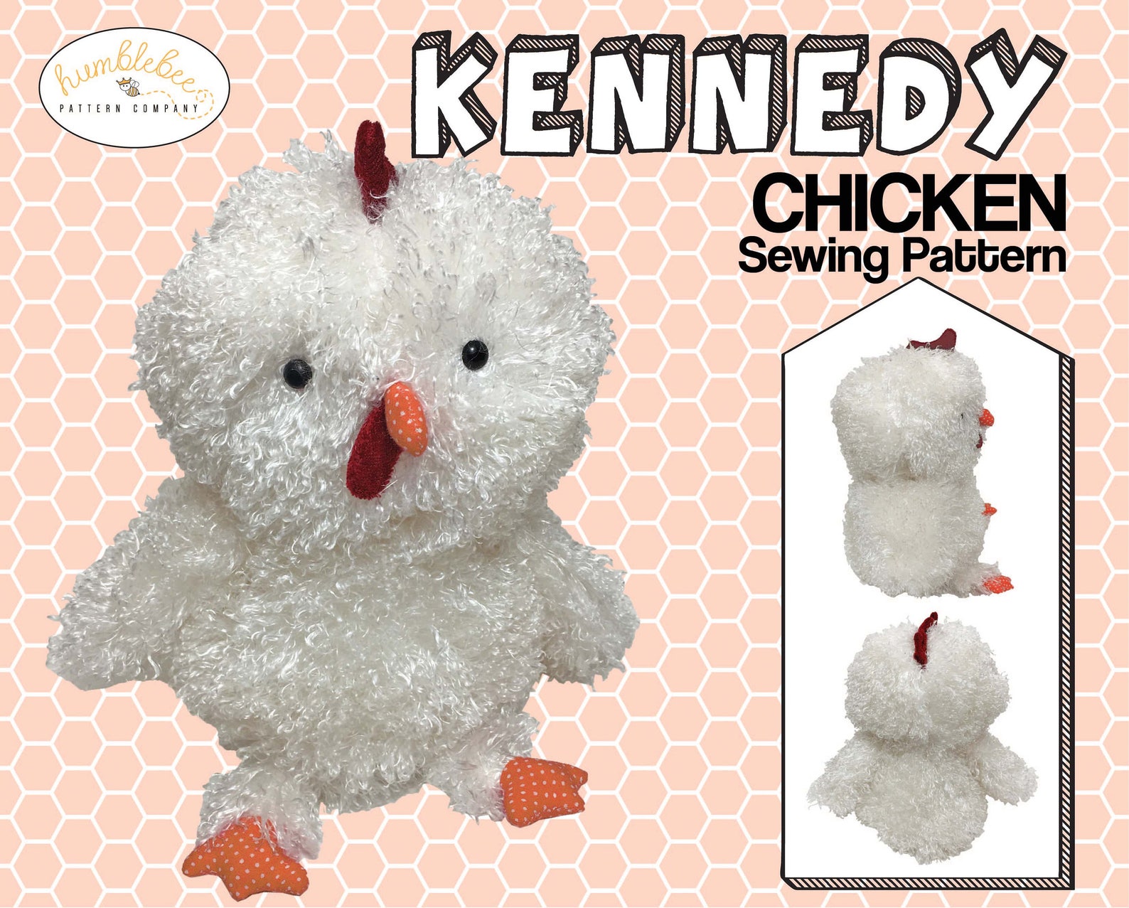 Chicken Sewing Pattern Rooster Farm Animal Pdf Instant | Etsy