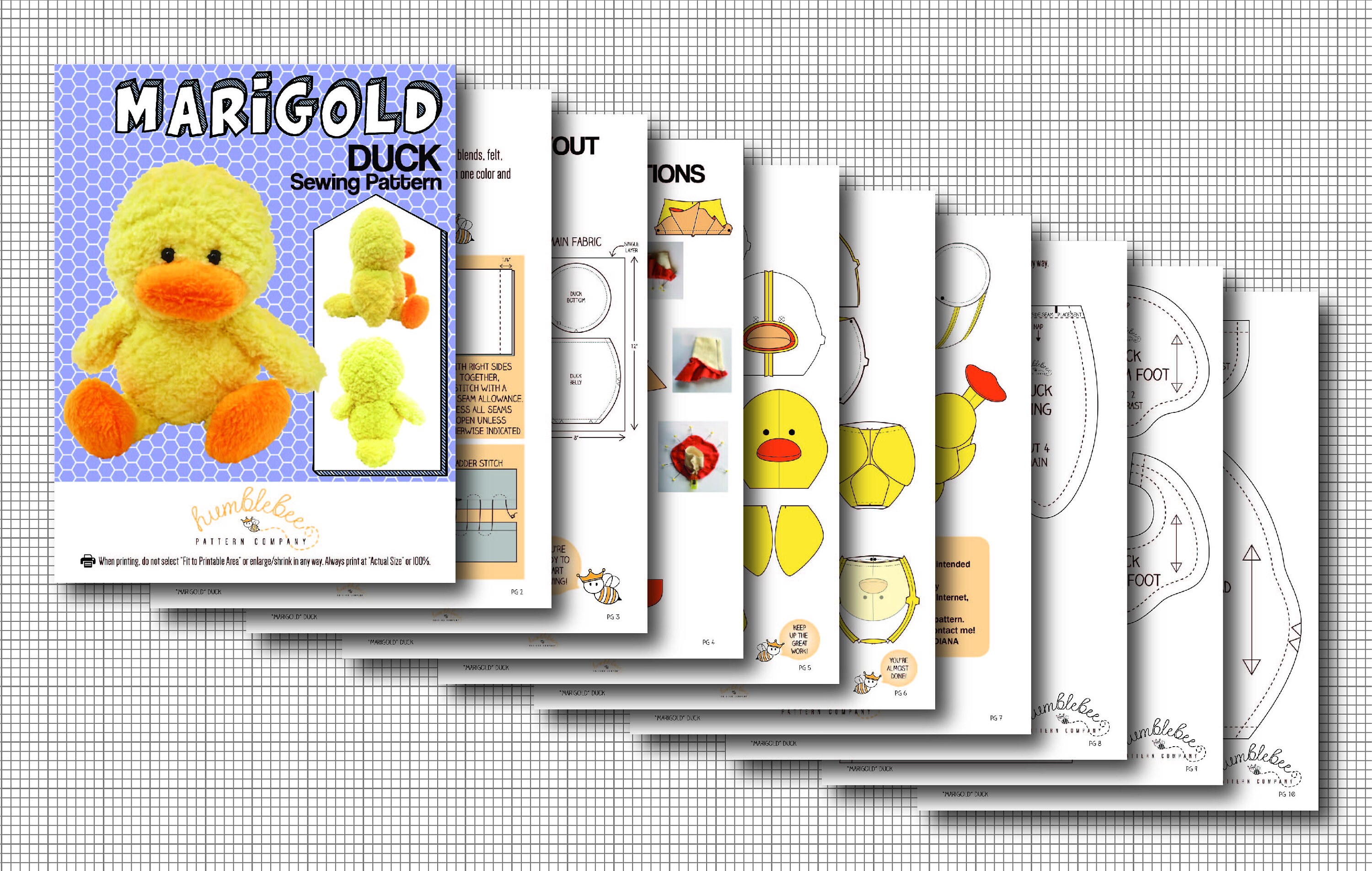 Stuffed Animal Sewing Patterns Owl and Duck PDF Instant - Etsy