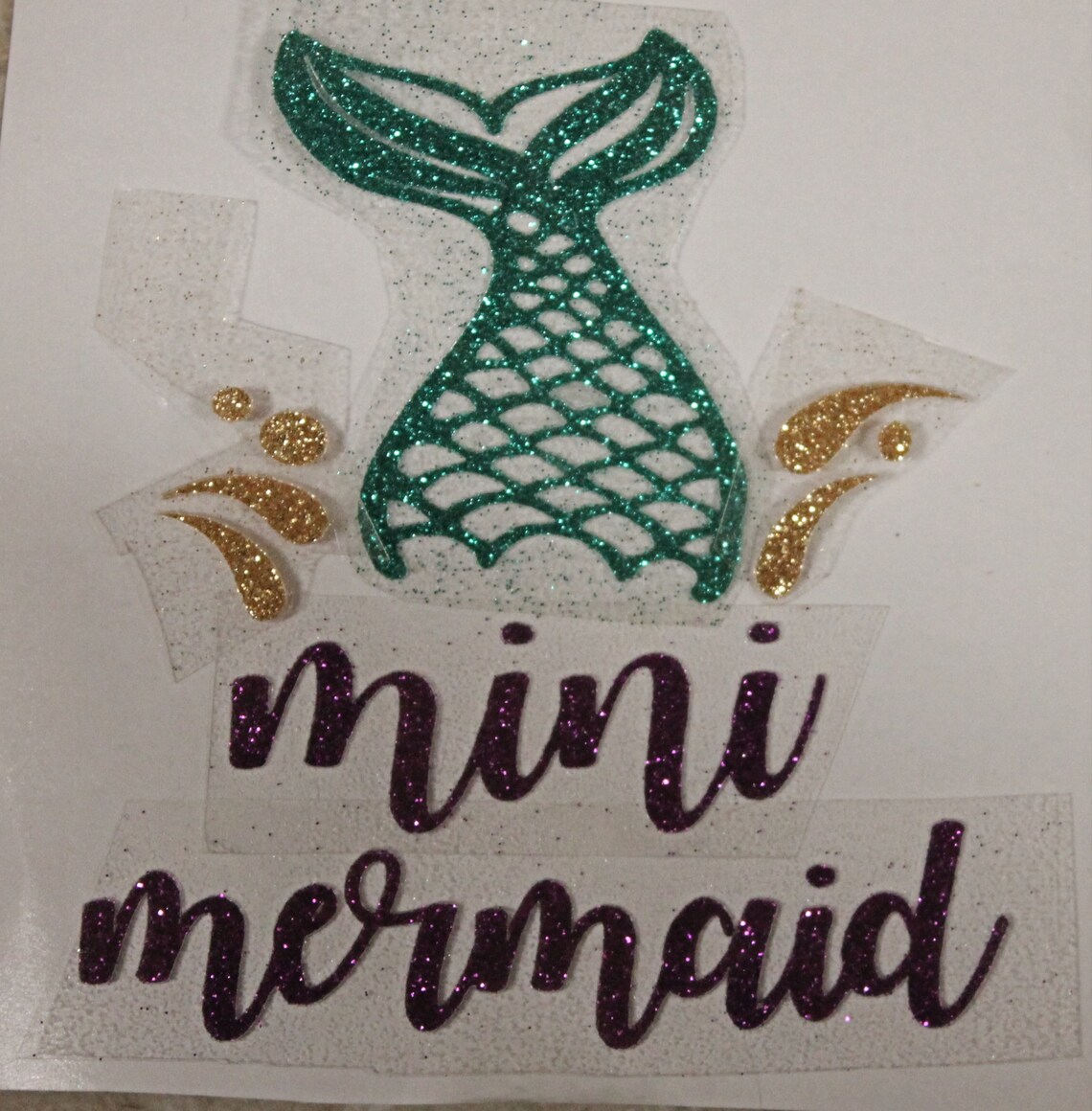 Mermaid Iron on Decal Mermaid Iron on Vinyl Iron on - Etsy