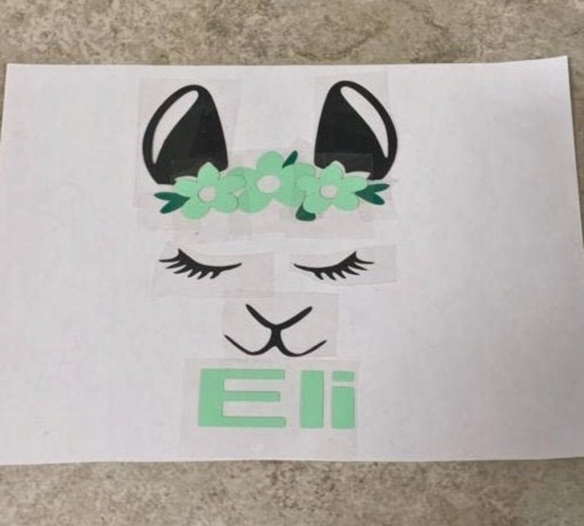 DIY Llama Shirt Decal Personalized Llama Iron on Custom | Etsy