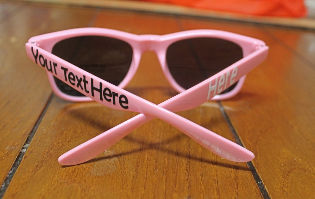 Personalized Sunglass Decals, DIY Vinyl Decal, Bridal Party Stickers ...