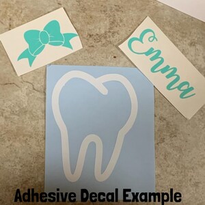 Tooth Monogram Iron on Decal - Dental Hygienist - Dental Assitant ...