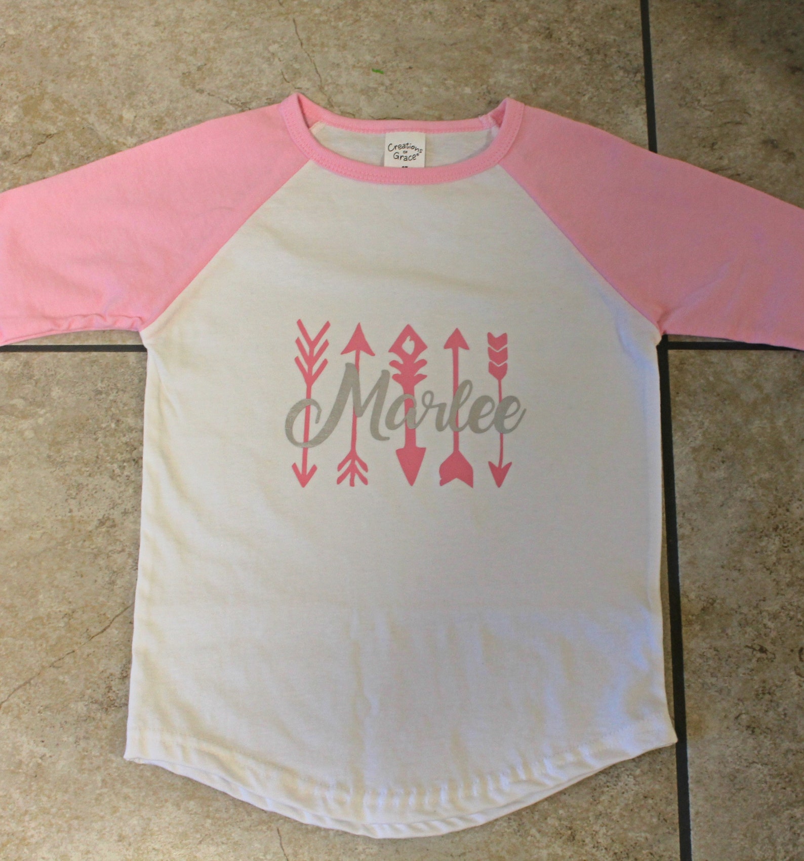 Girls Monogram Shirt Vinyl Monogram Tee Baby Girl T-shirt - Etsy