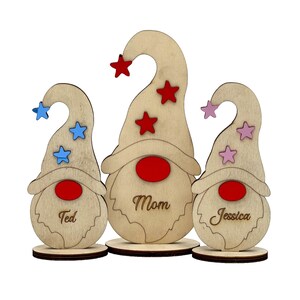 Personalised Christmas Gnomes, Freestanding Family Christmas ...