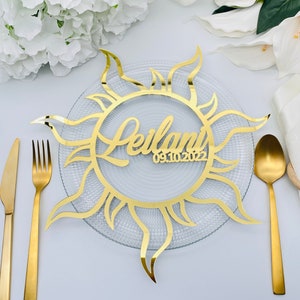 Tangled Sun Table Decor, Charger Plate, Quinceanera Party, Princess ...