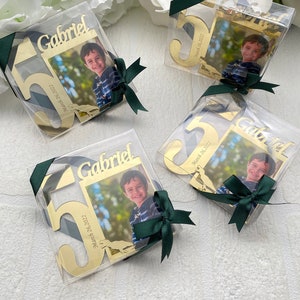 5th Age Birthday Photo Frame, Fifth Birthday Party Favor, Personalized ...