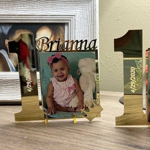 First Birthday Party Favors, First Age Photo Frame, 1st Birthday Photo ...