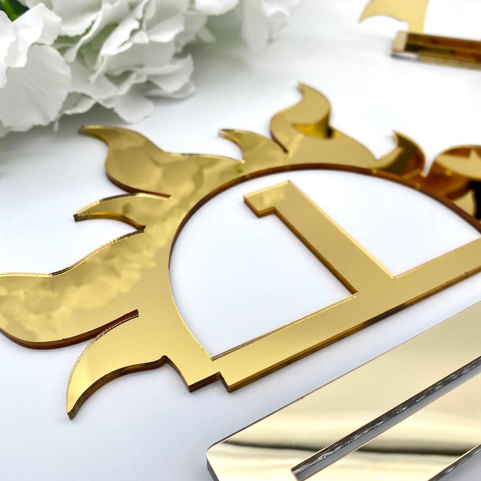 Tangled Sun Table Numbers With Stand, Quinceanera, Princess Party ...