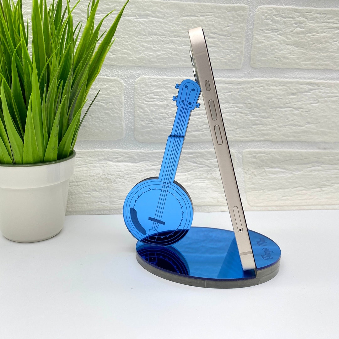 Banjo Phone Stand, Christmas Gifts, Gift for Him, Instrument Cell Stand ...