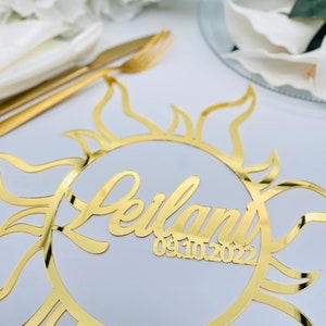 Tangled Sun Table Decor, Charger Plate, Quinceanera Party, Princess ...