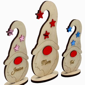 Personalised Christmas Gnomes, Freestanding Family Christmas ...