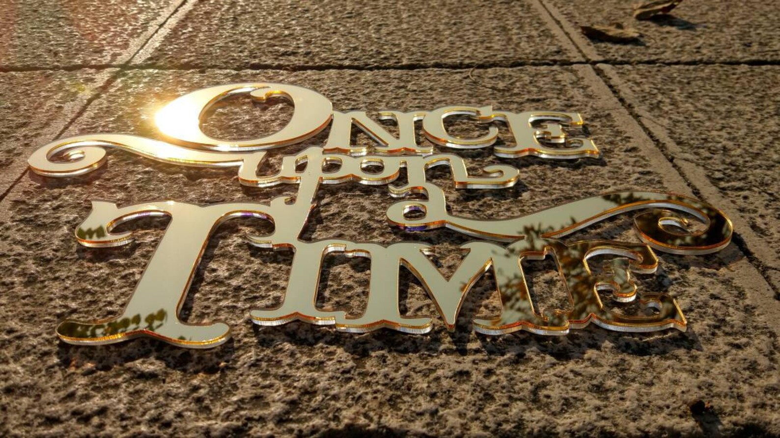 Acrylic Once Upon a Time Sign Beauty and the Beast Fairytale | Etsy