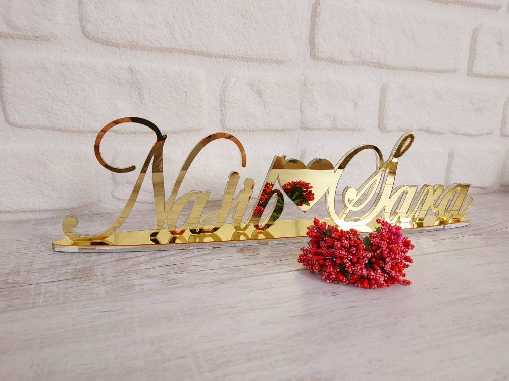 Acrylic Sign Mirror Sign Wedding Table Decor Engagement - Etsy
