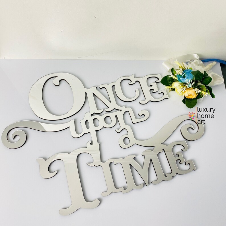 Acrylic Once Upon a Time Sign Beauty and the Beast Fairytale | Etsy