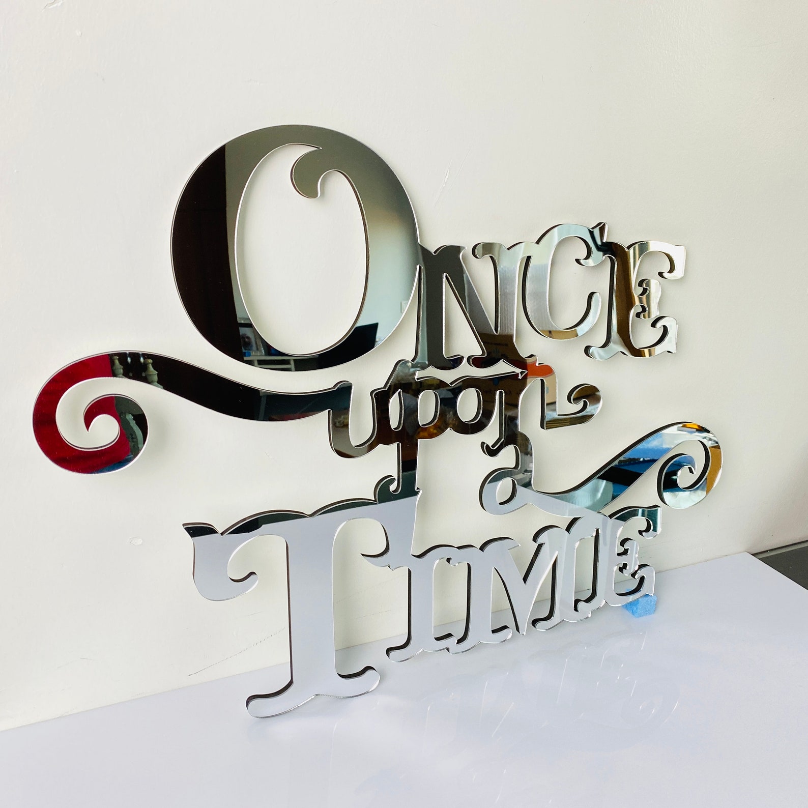 Acrylic Once Upon a Time Sign Beauty and the Beast Fairytale - Etsy