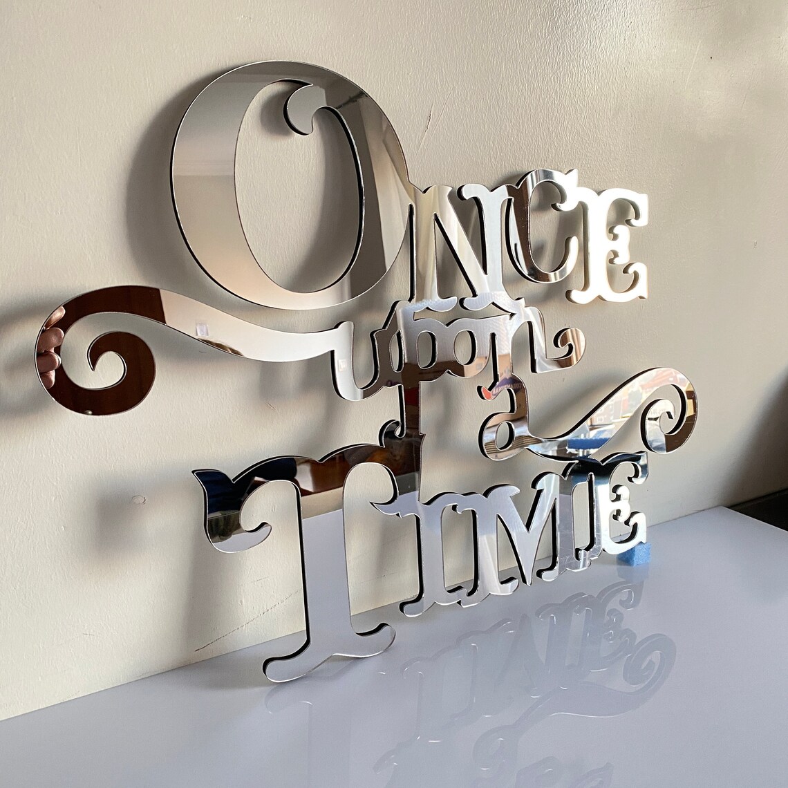 Acrylic Once Upon a Time Sign Beauty and the Beast Fairytale - Etsy