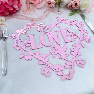LOVE Charger Plate, Love Table Decor, Love Wedding Decor, Love ...