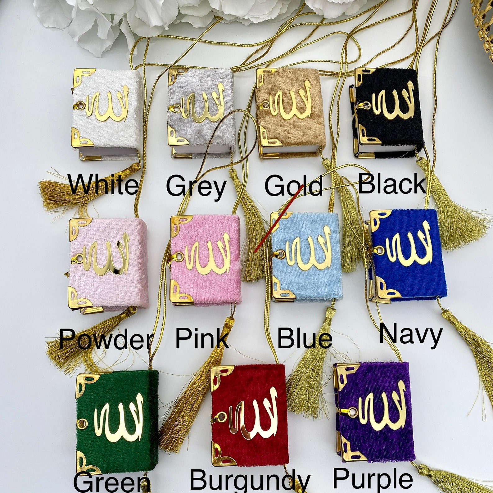 Mini Quran Tasbih Gift Set, Turkish Coffee, Muslim Wedding Favors ...