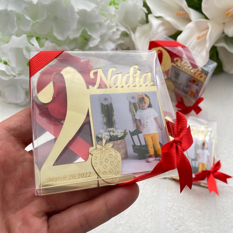 5th Age Birthday Photo Frame Fifth Birthday Party Favor - Etsy