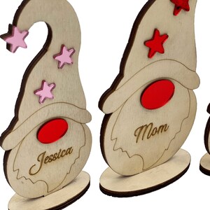 Personalised Christmas Gnomes, Freestanding Family Christmas ...