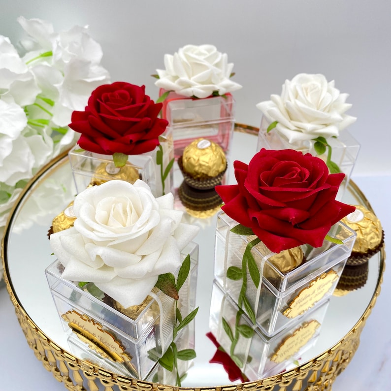 Personalized Rose Wedding Favor Princess Belle Party Beauty - Etsy