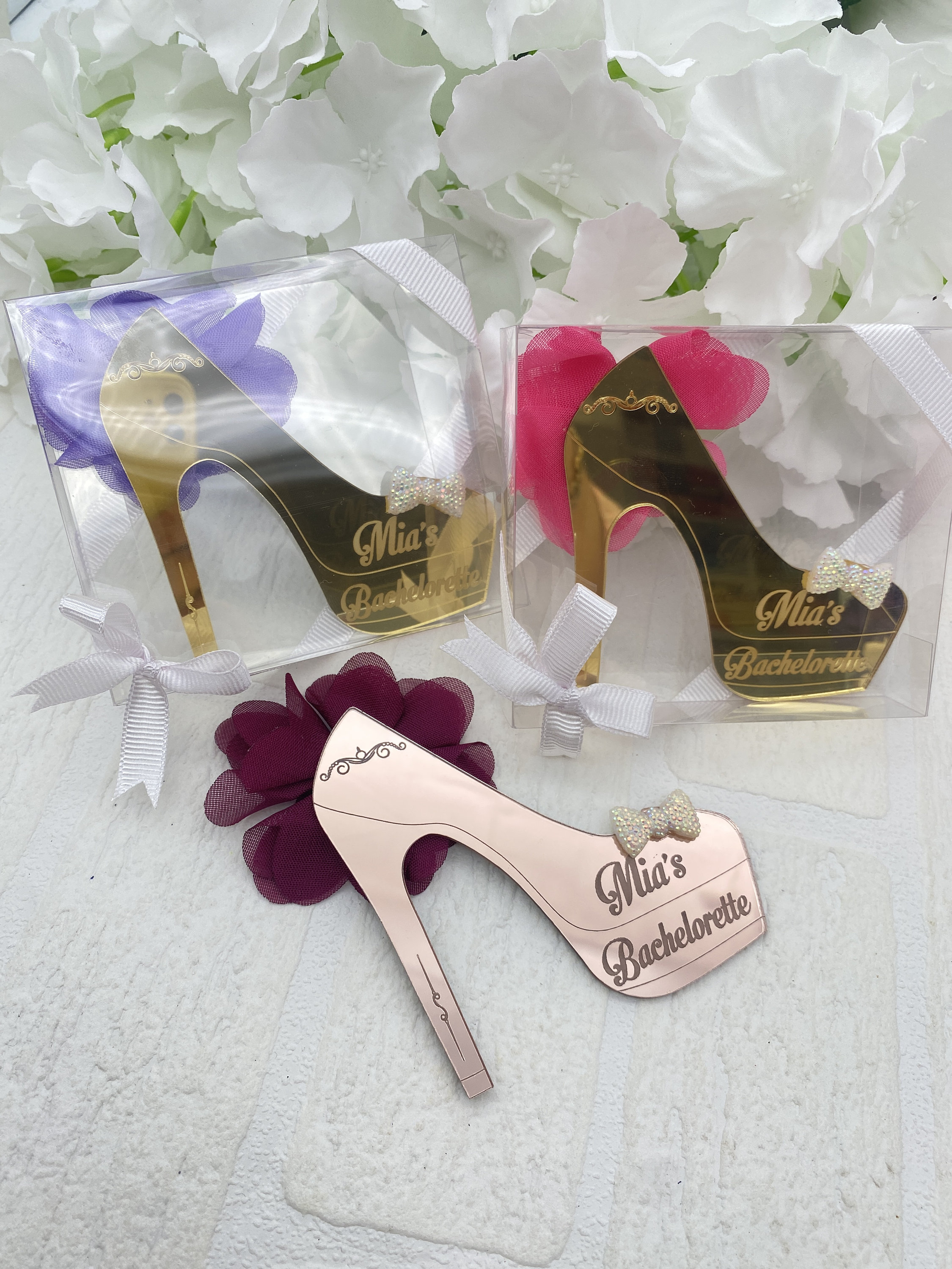 High Heel Shoes Magnet Favor for Bachelorette Party, Quinceañera Gift ...