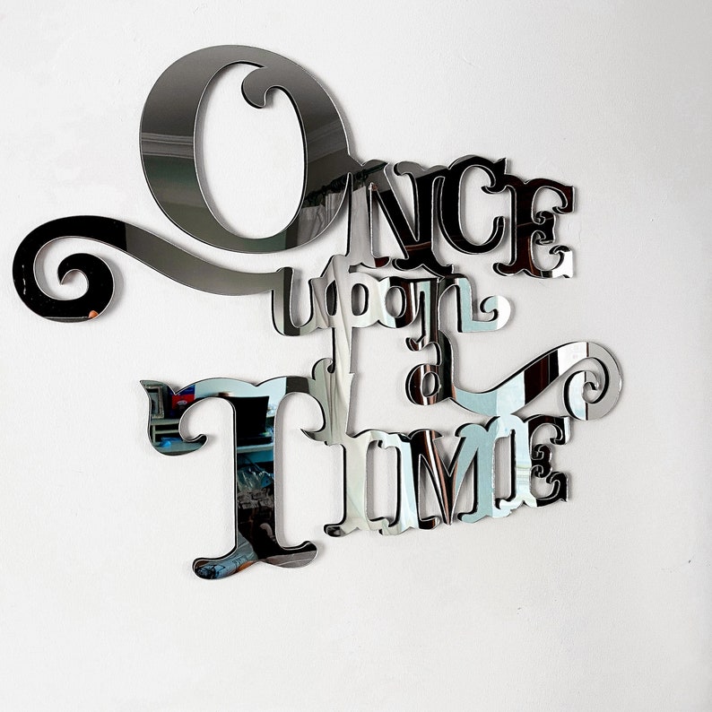 Acrylic Once Upon a Time Sign Beauty and the Beast Fairytale | Etsy