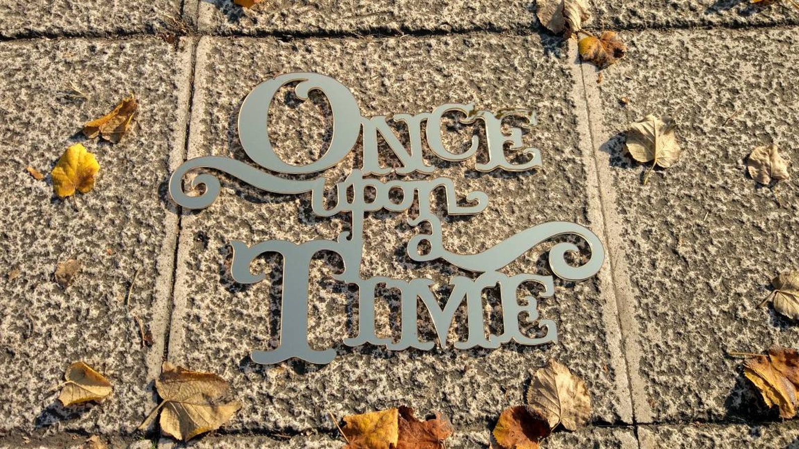 Acrylic Once Upon a Time Sign Beauty and the Beast Fairytale | Etsy