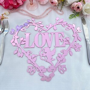 LOVE Charger Plate, Love Table Decor, Love Wedding Decor, Love ...