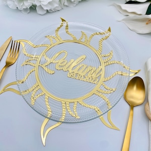 Tangled Sun Table Decor, Charger Plate, Quinceanera Party, Princess ...