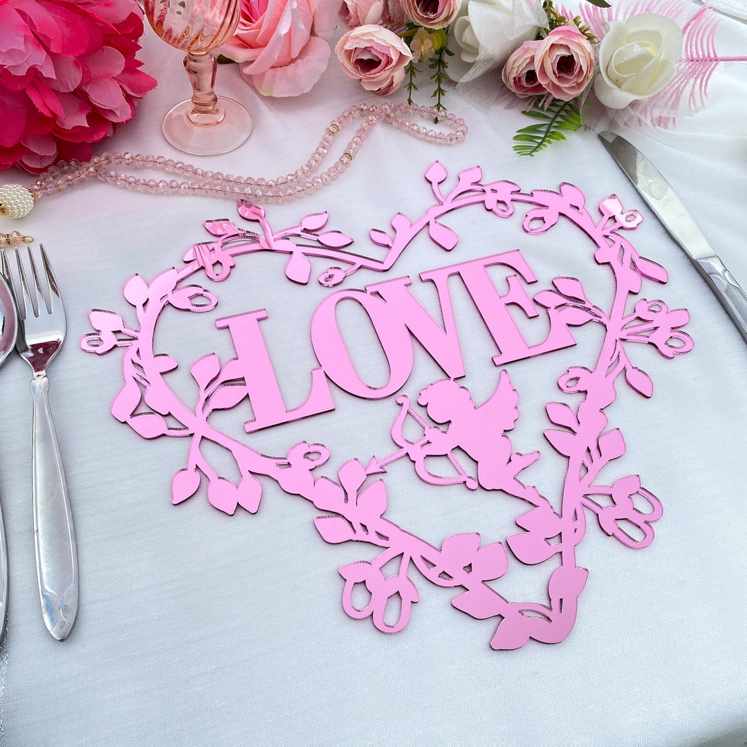 LOVE Charger Plate, Love Table Decor, Love Wedding Decor, Love ...