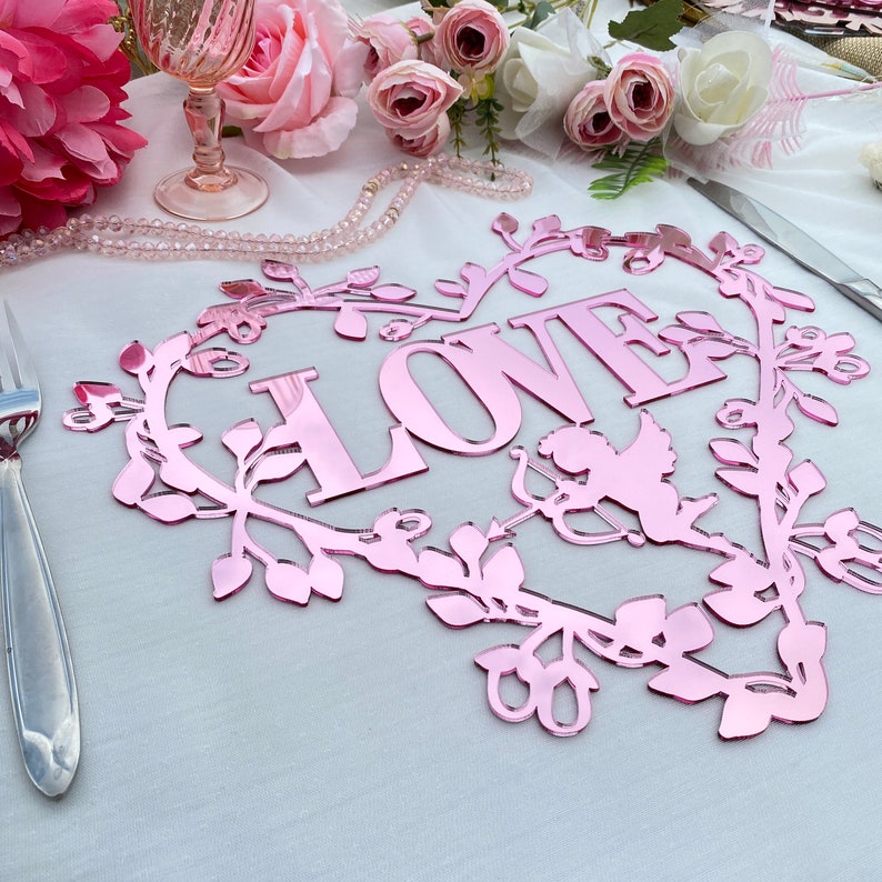 LOVE Charger Plate, Love Table Decor, Love Wedding Decor, Love ...