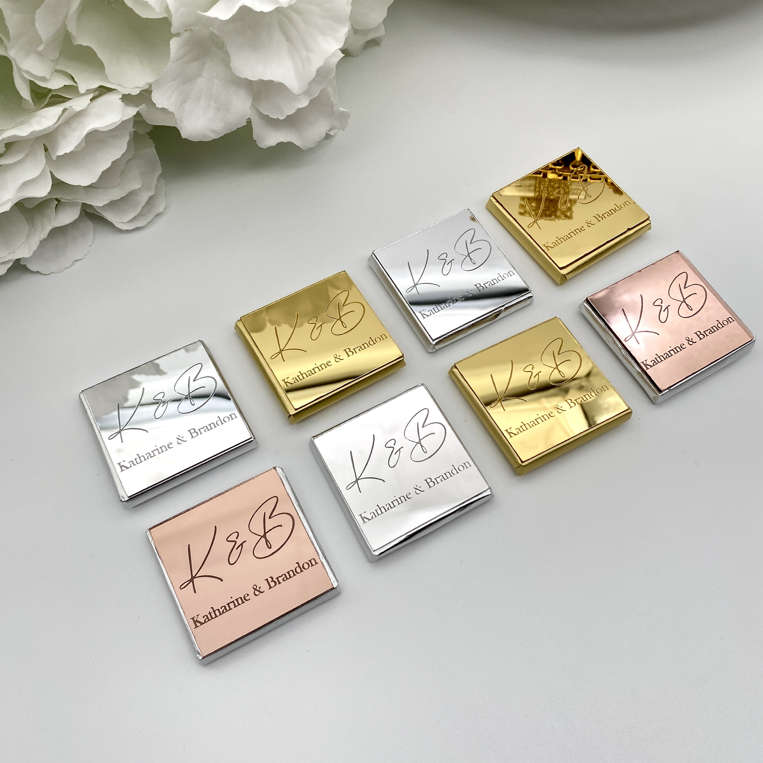 Personalized Wedding Chocolate, Wedding Table Decor, Wedding Favors for ...