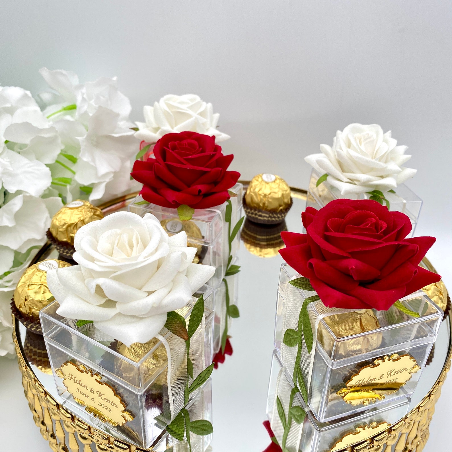 Personalized Rose Wedding Favor Princess Belle Party Beauty - Etsy