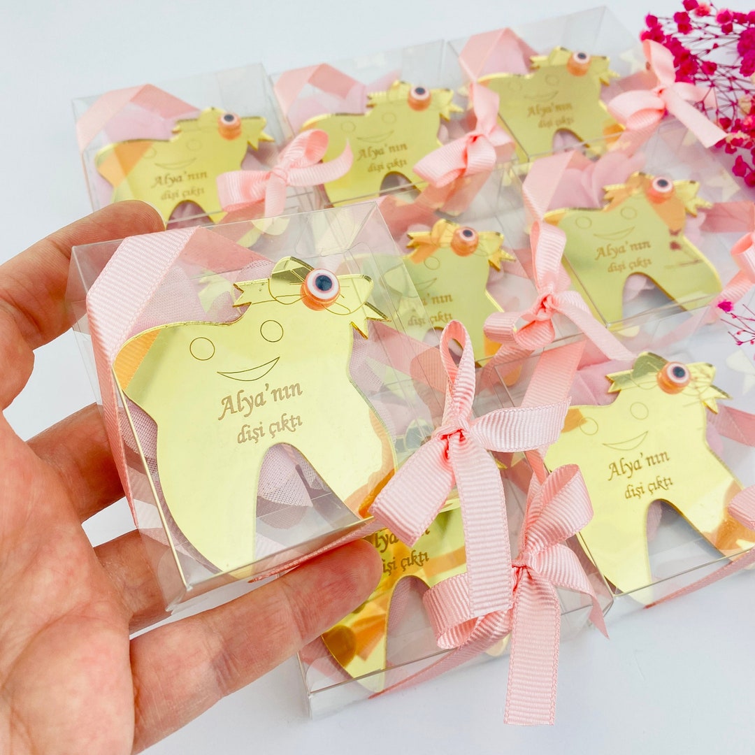 First Tooth Favor Box, Fairy Party Favors, First Teeth Ornaments, First ...