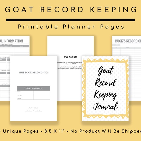 Livestock Breeding Record - Etsy