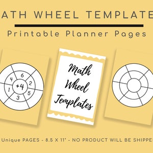 Math Wheel, Printable Templates, DIY Arithmetic Problems, Addition ...
