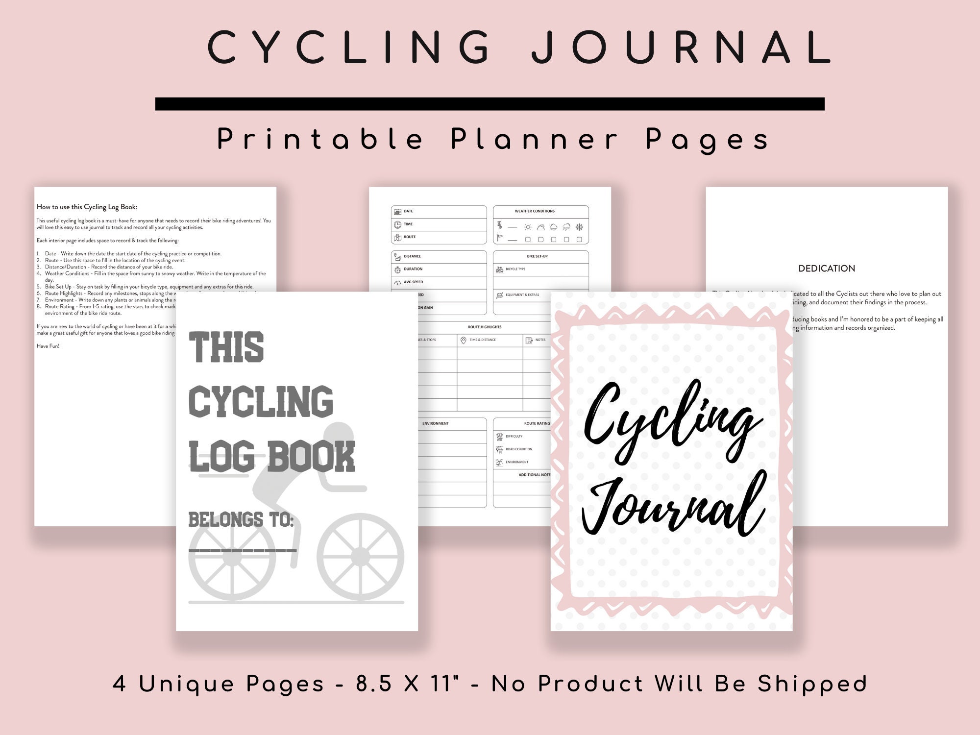 Buy Cycling Journal, Bicycle Planner, Travelers, Dirt Bike Diary ...