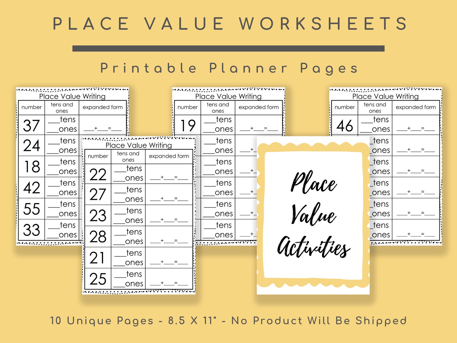 Place Value Math Homeschool Montessori Addition Chart - Etsy