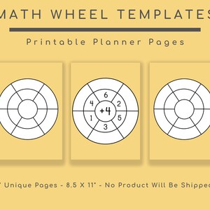Math Wheel, Printable Templates, DIY Arithmetic Problems, Addition ...